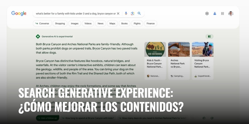 Search Generative Experience: IA en el contenido | WeAreContent
